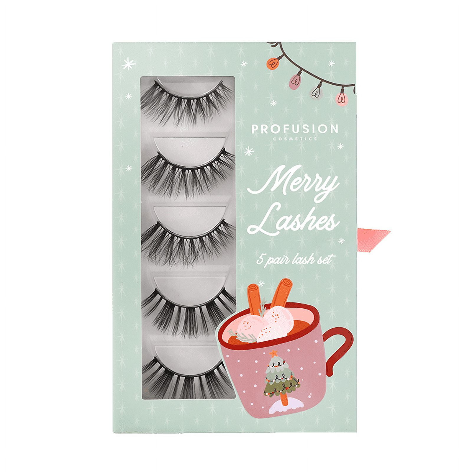 Profusion Cosmetics Merry Lashes 5 Pack lash set - Walmart.com