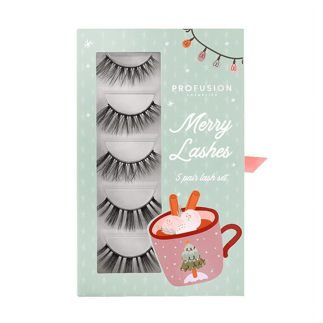 Profusion Cosmetics Merry Lashes 5 Pack lash set - Walmart Business ...
