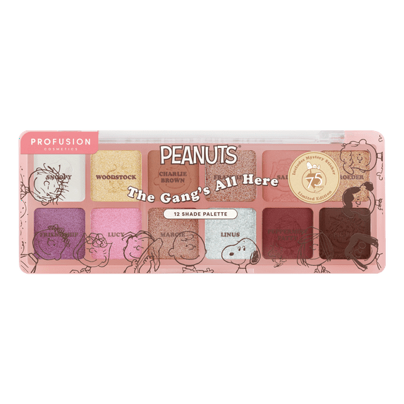 Profusion Cosmetics Peanuts 75th The Gang’s All Here 12 Shade Eyeshadow ...