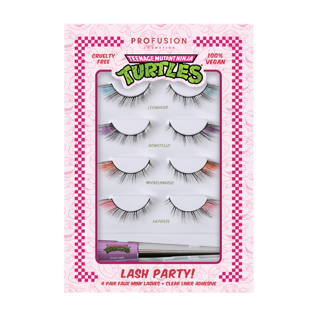 Profusion Cosmetics Teenage Mutant Ninja Turtles Lash Party 4 Pair ...