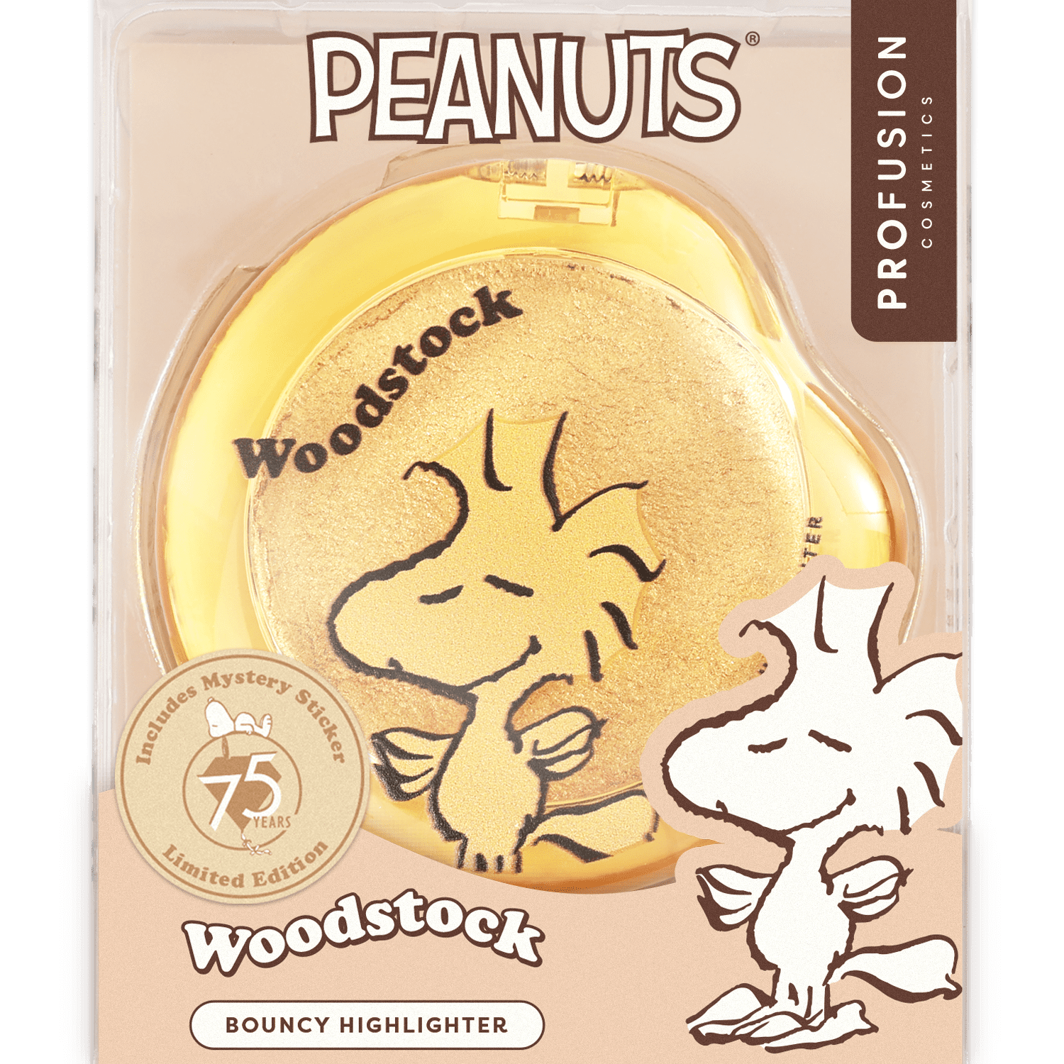 Profusion Cosmetics Peanuts 75th Woodstock Bouncy Cream to Powder ...
