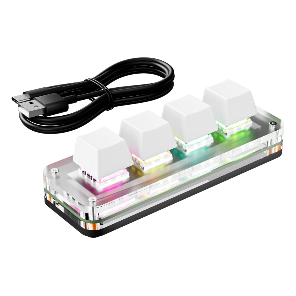 Programmable 4 Button Shortcut Keyboards Small Keypad Macropad for ...