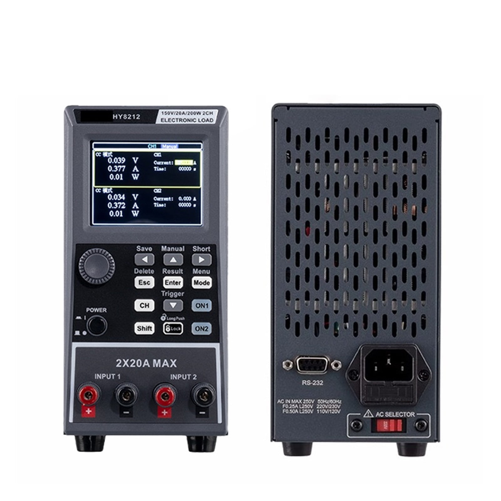 Programmable DC Electronic Load Testing Battery Capacity Lithium Lead ...