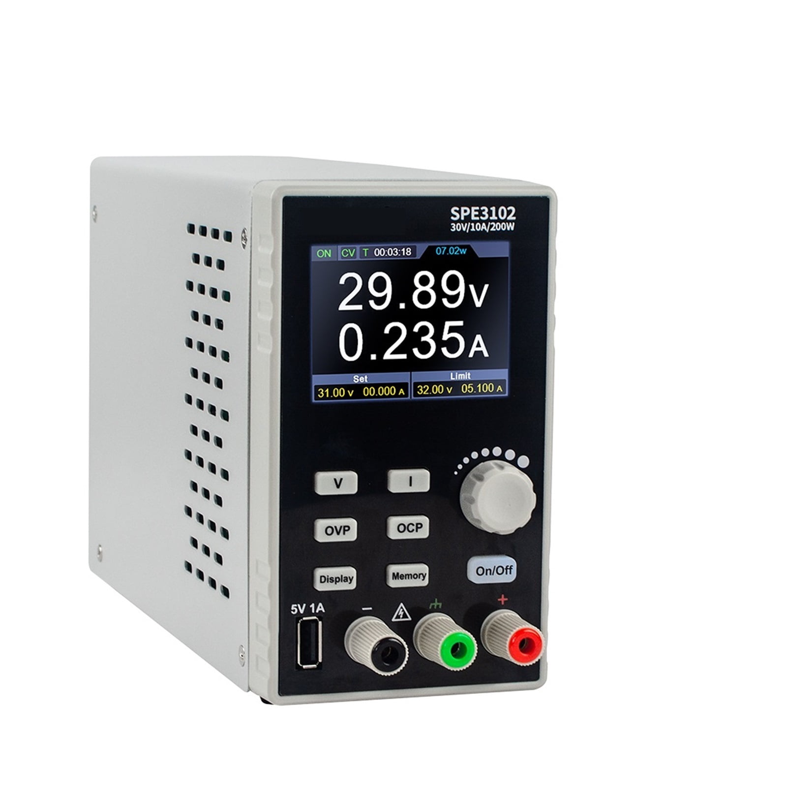 Programmable DC Power Supply 300W 30V/10A 60V/10A 2.8" LCD 10mV/1mA ...