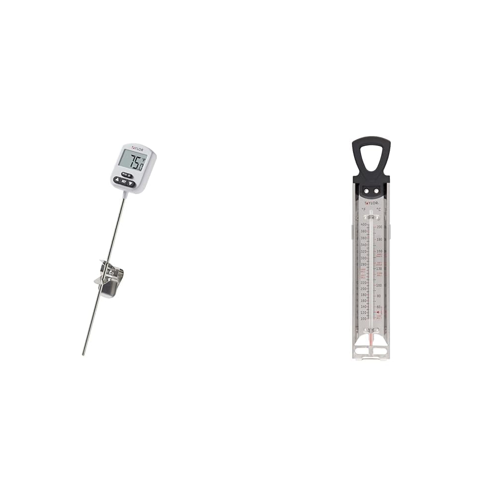 Programmable Digital Candy and Deep Fry Thermometer with Green Light ...