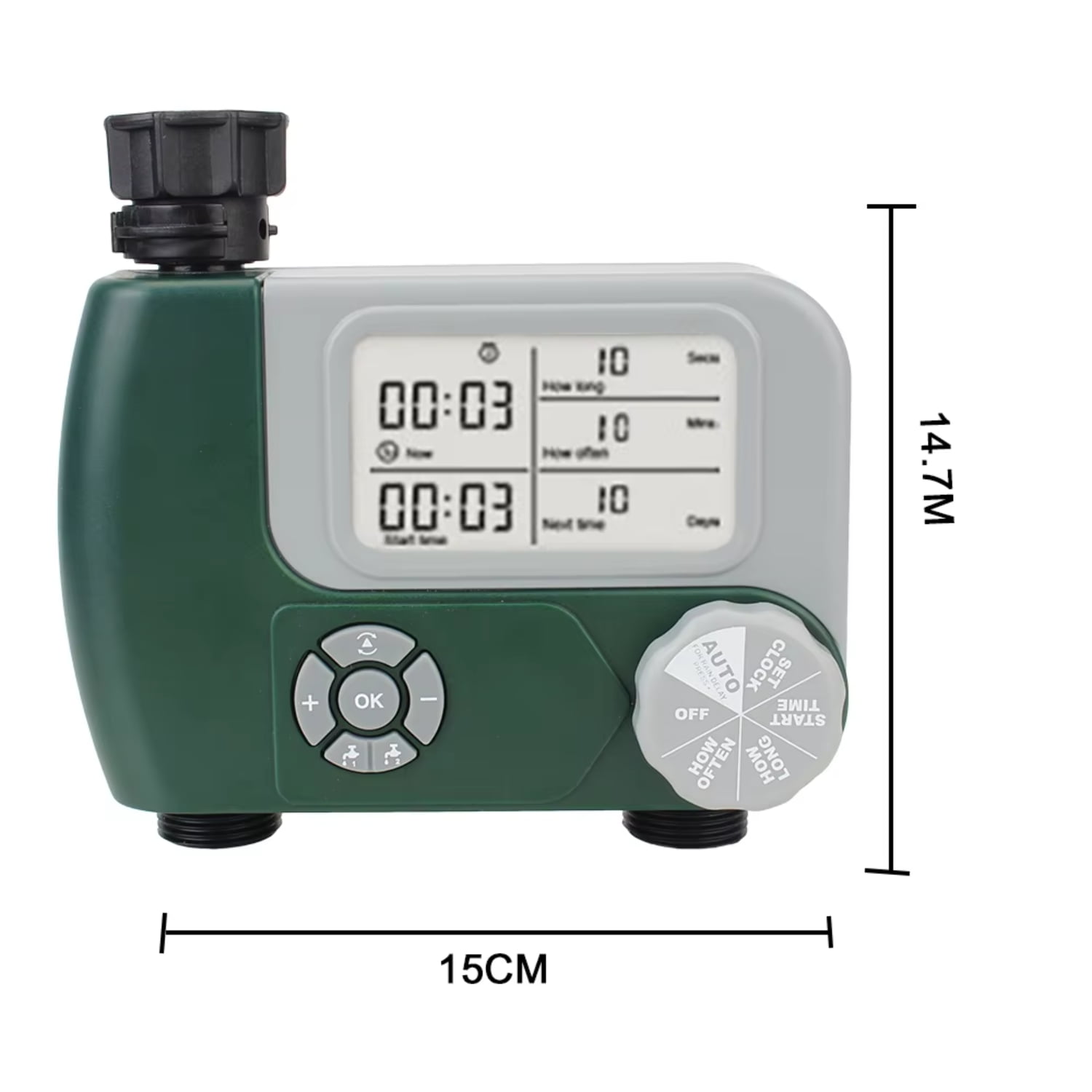 Programmable Digital Garden Water Timer for Hose Faucet with Automatic ...