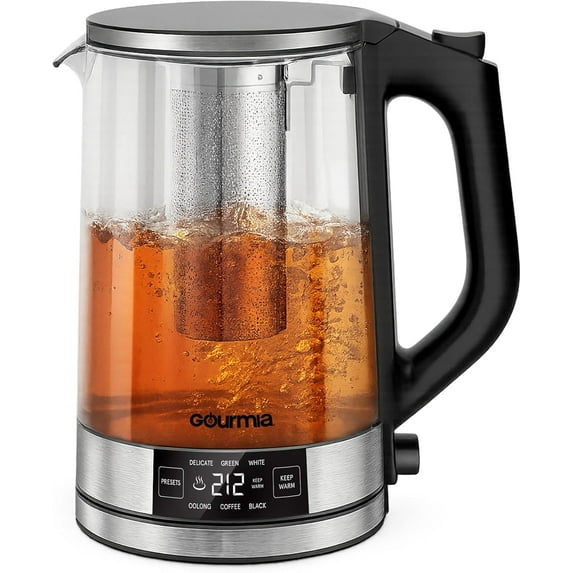 Programmable Digital Glass Kettle – 1.7L Adjustable Temperature ...