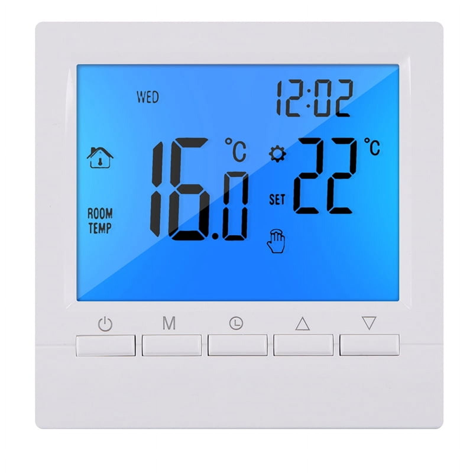 Programmable Digital Thermostat 3A Weekly Room Temperature Controller ...