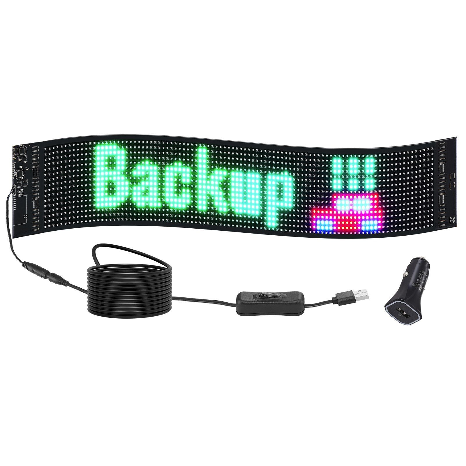 Programmable LED Sign, P6 Full Color LED Scrolling Panel, DIY Custom ...