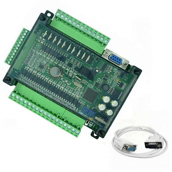 Programmable Logics Controller PLC Board FX3U 24MT With Cable 14 Input ...