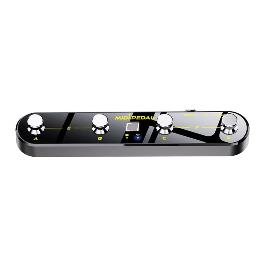 Programmable MIDI Pedal Wireless Receiver Connectivity ABS Design Foot ...
