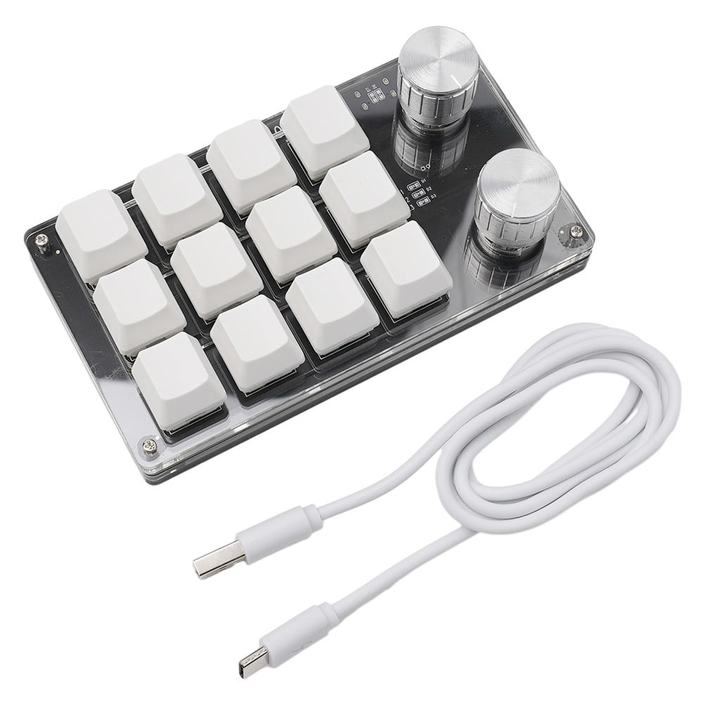Programmable Multifunctional Mechanical keyboard 12 Keys and 2 Buttons ...
