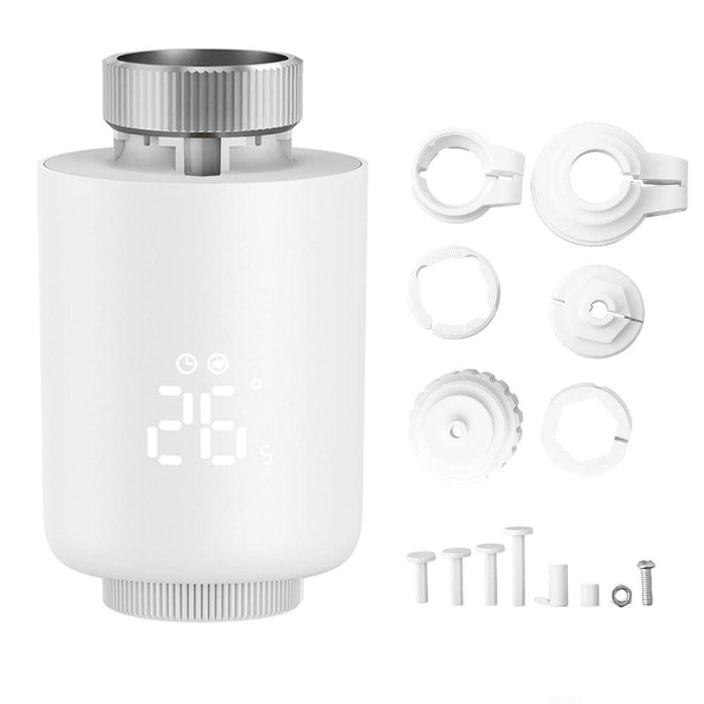 VIVIHEYDAY Programmable Thermostat Thermostatic TRV Radiator Valve ...