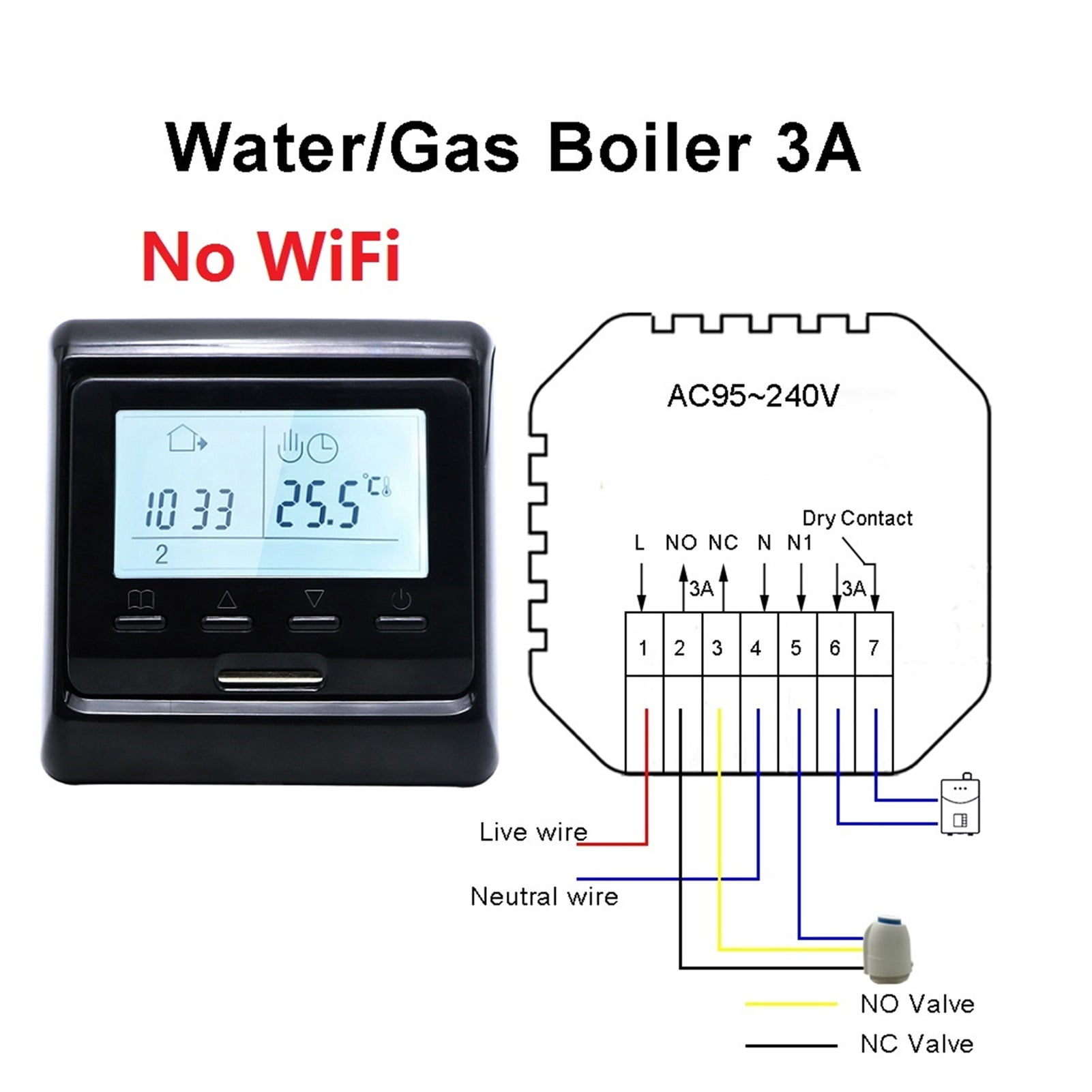 Programmable Tuya Smart WiFi Thermostat Electric Heating Warm Floor ...