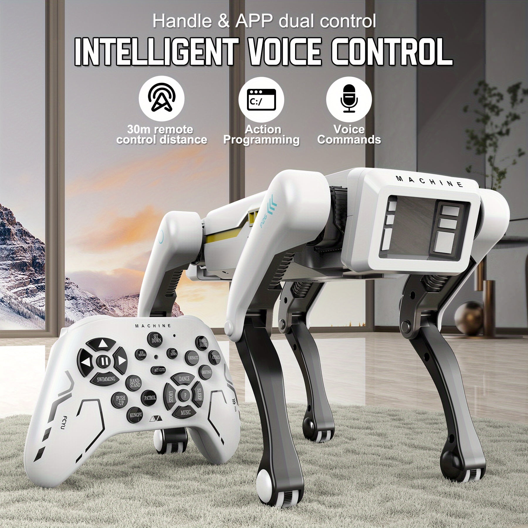 Programmable Wireless Remote Control Robot Dog | 1181.1inch Ultra-Long ...