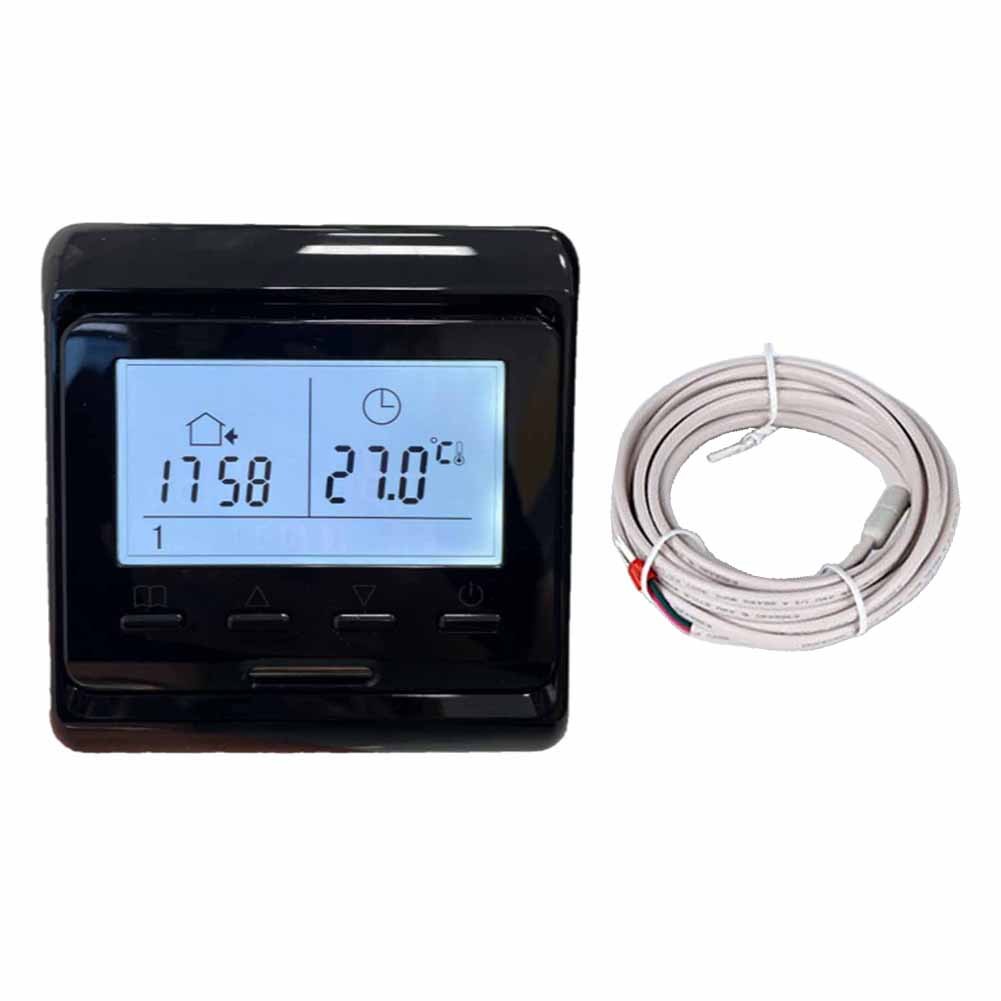 Programmable temperature controller thermostat for electric floor ...