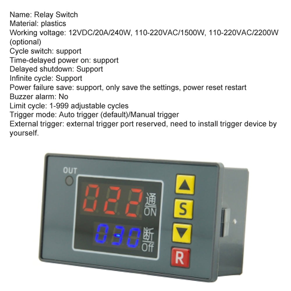 Programmable time controller,1-way Relay Switch T3231 Time Time Switch Output Auto Output Auto ...