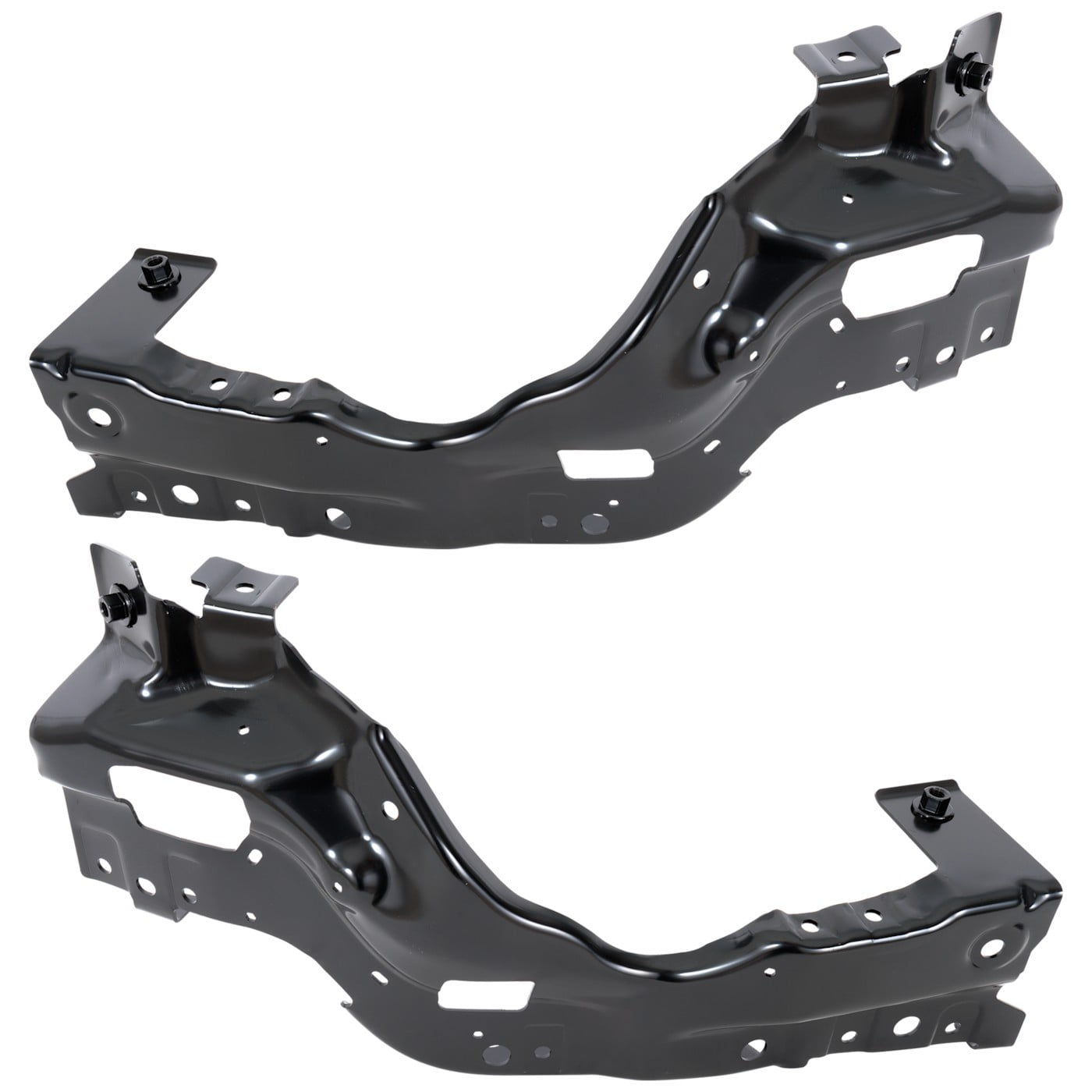 Programmed Bumper Face Bar Brackets Retainer Mounting Braces Set of 2 ...