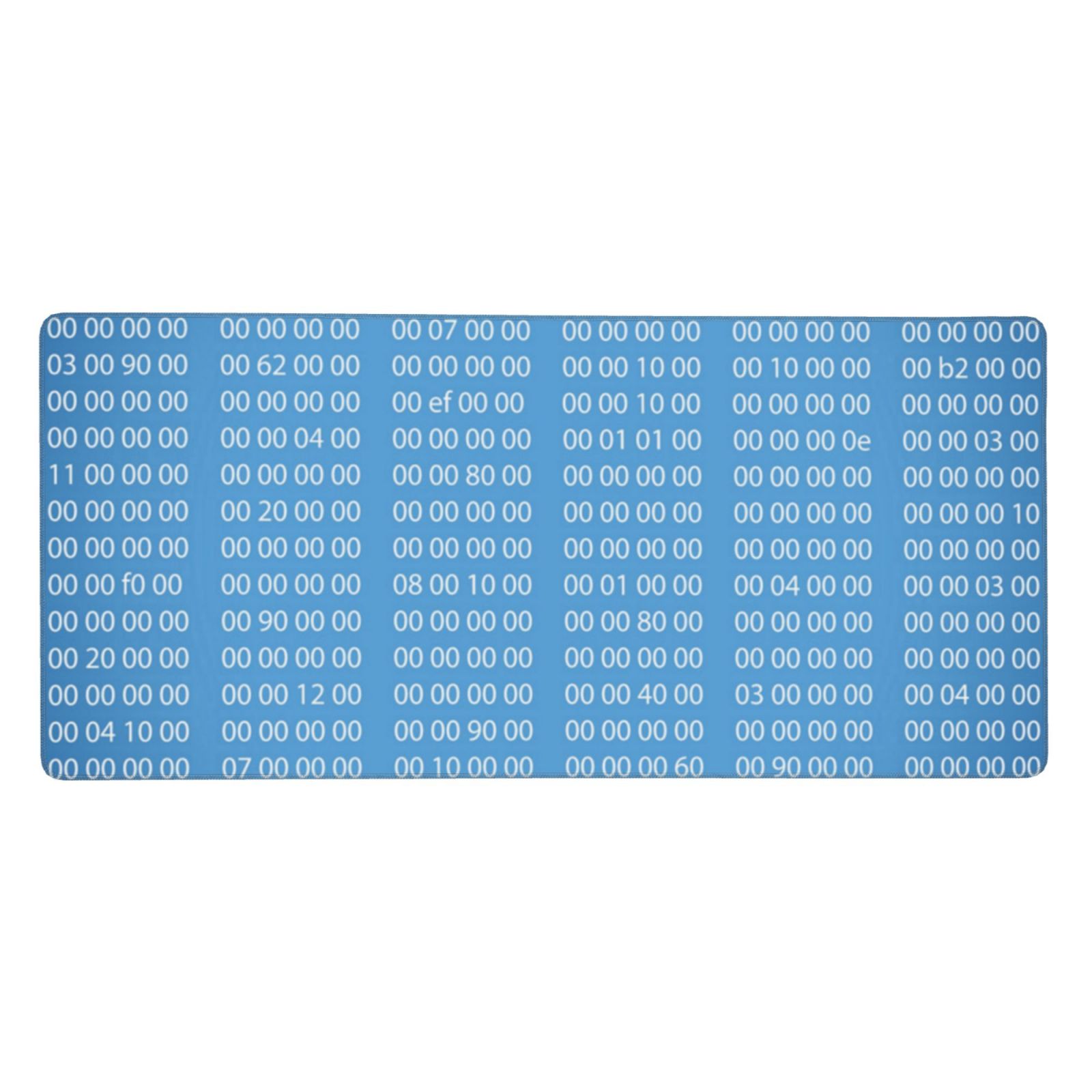 Programmer Blue Binary Computer Code Mousepad Large Mouse Pad Desk Pad ...