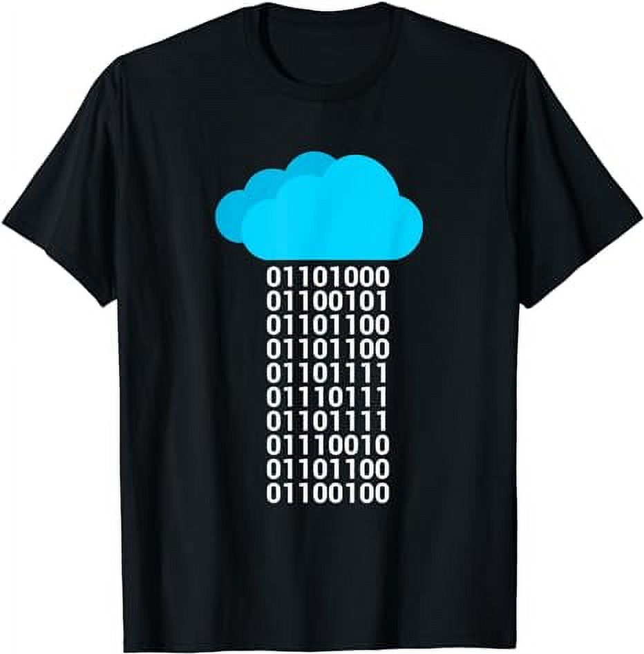 Programmer Cloud Big Data Developer Nerd Binary T-Shirt - Walmart.com