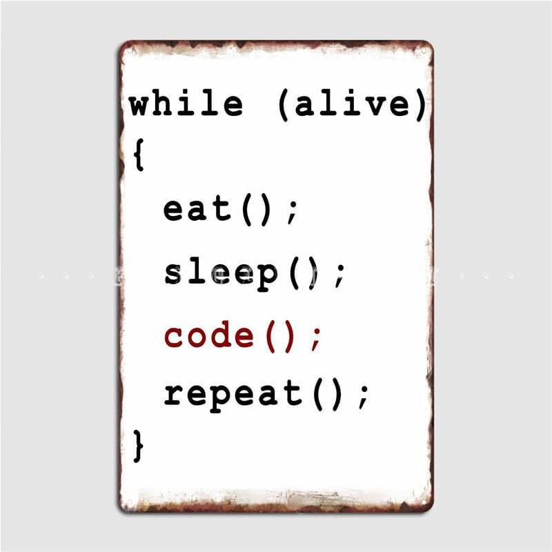 Programmer Coder Metal Sign Wall Plaque Create Garage Club Wall Pub ...