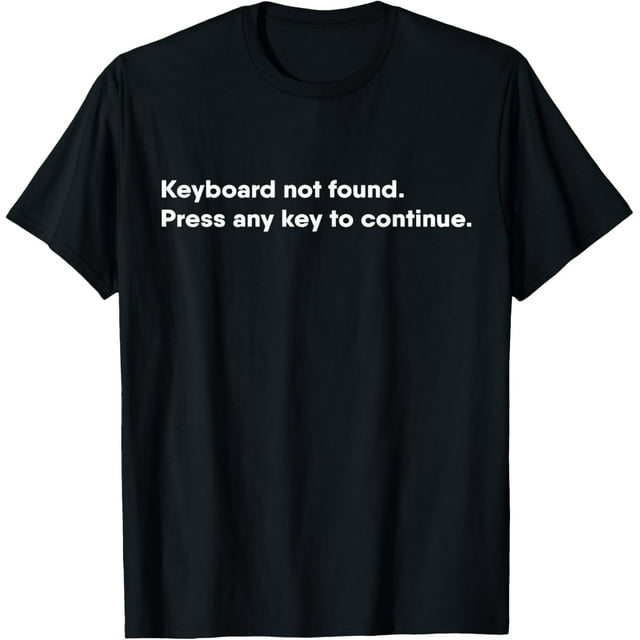 Programmer Computer Nerd Computer Keyboard Not Found Gamer T Shirt