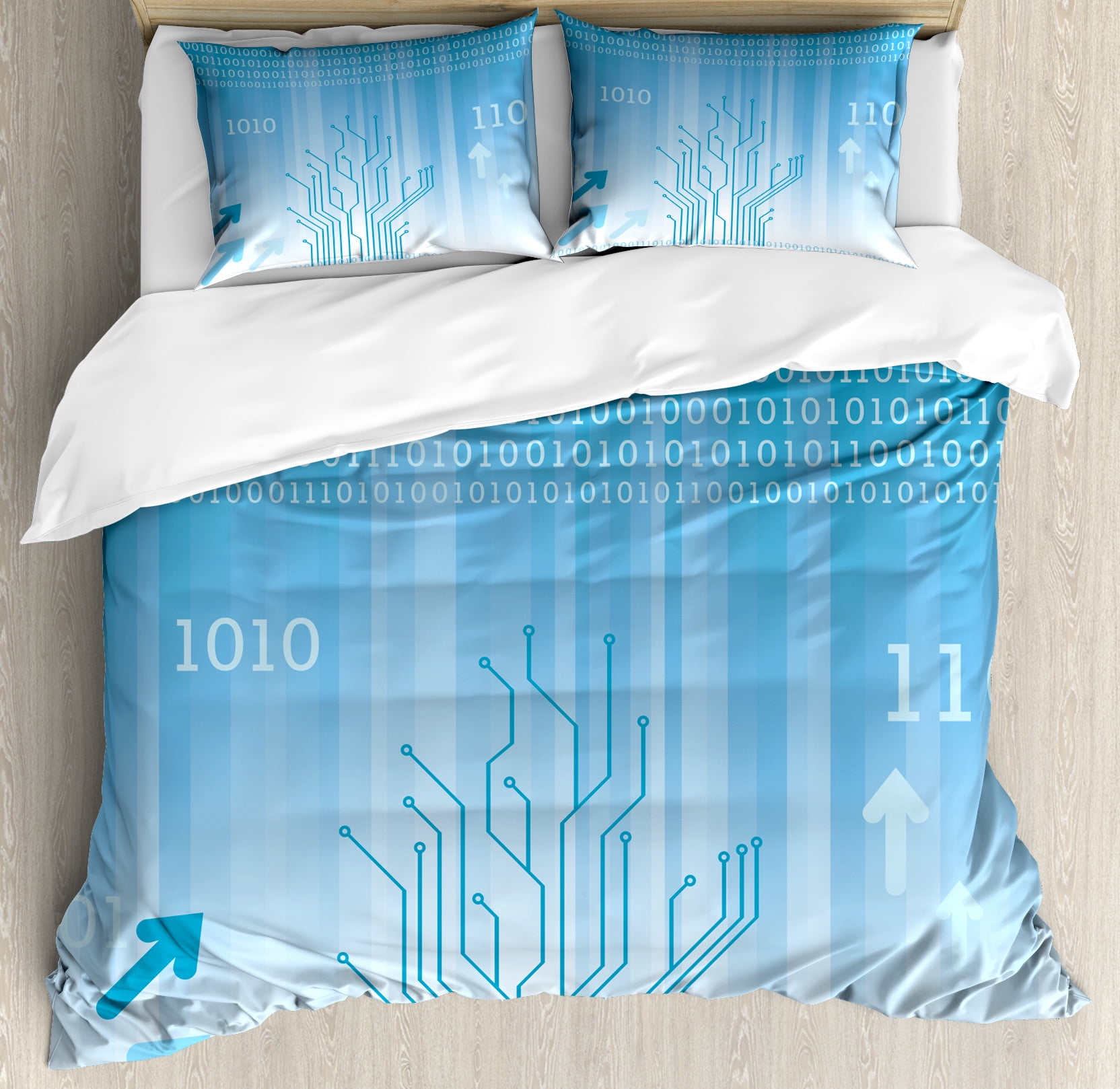 Programmer Duvet Cover Set, Electronic Binary Hardware Circuit Mother ...
