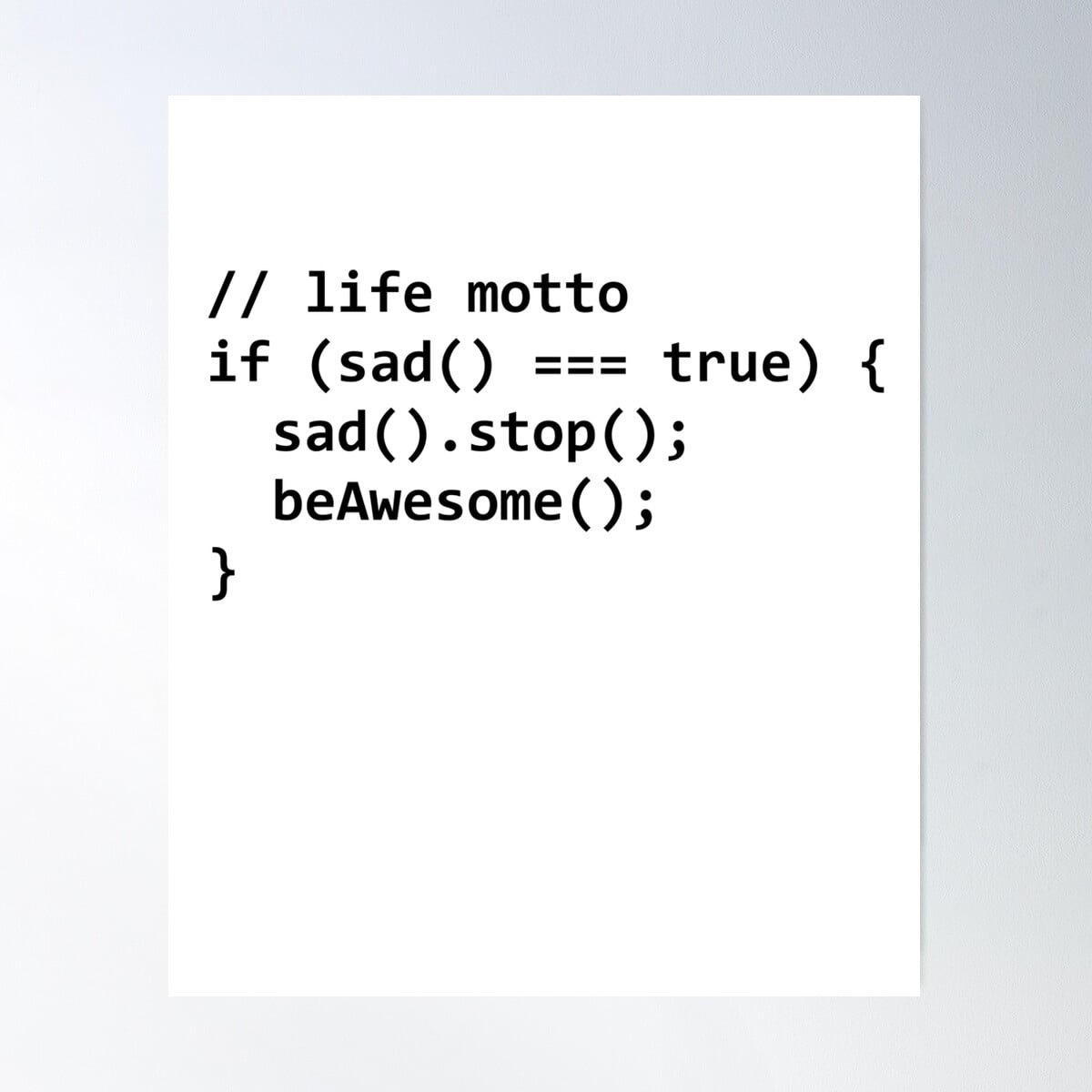 Programmer Life Motto Computer Scientist Nerd Computer Science Poster ...