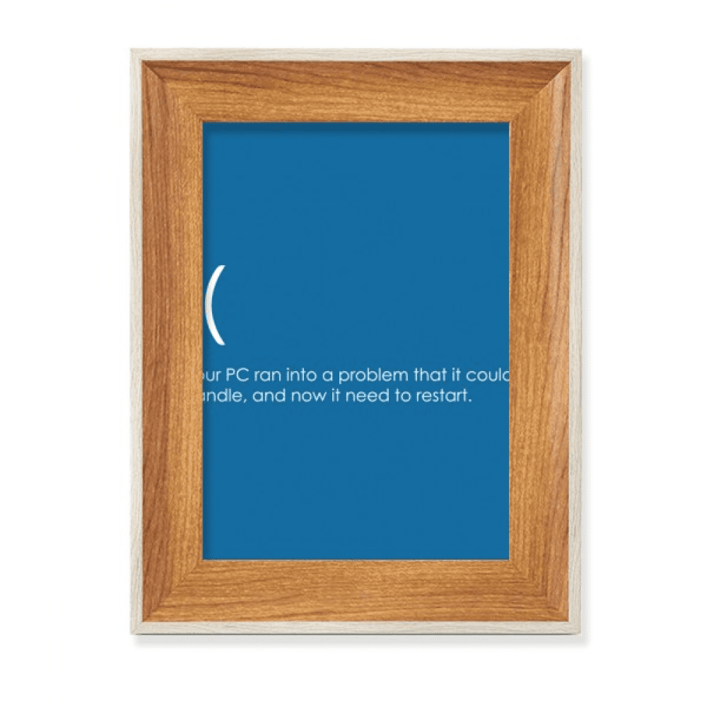 Programmer PC In Problem Desktop Wooden Photo Frame Display Picture Art ...