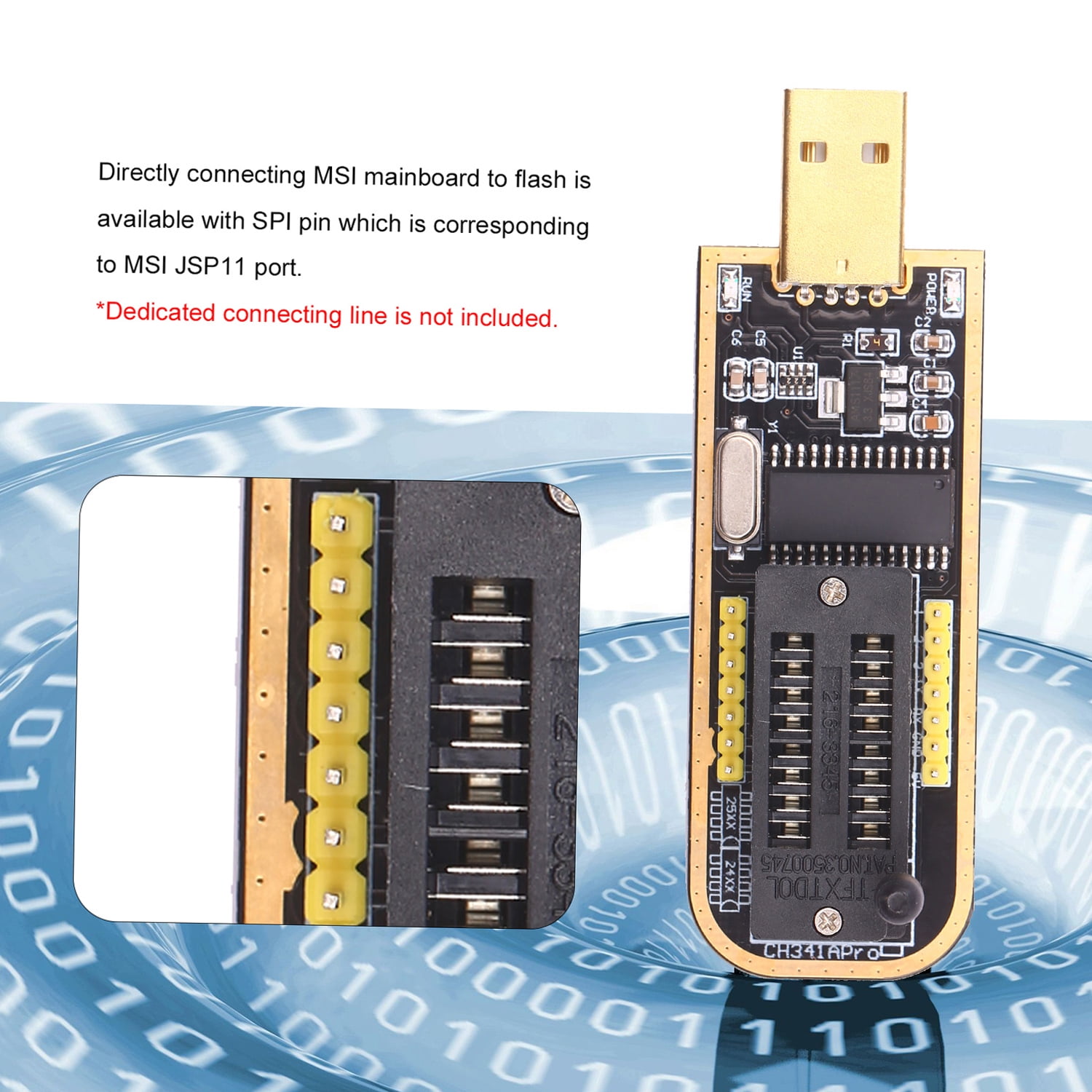 Programmer,Sop8 Clip Suitable With Sop8 Clip Bios With Sop8 Ch341a Usb ...