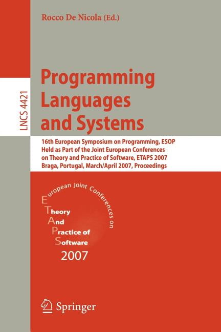 Programming Languages and Systems: 16th European Symposium on ...