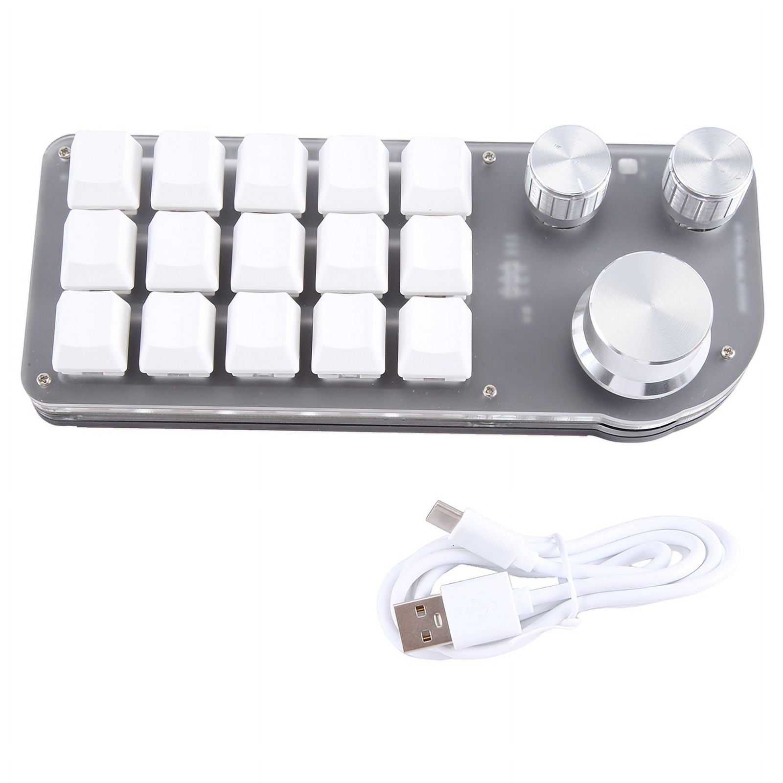 Programming Macro Custom 15 Keys 3 Knob Keyboard RGB Copy Paste Mini Button Photoshop Gaming ...