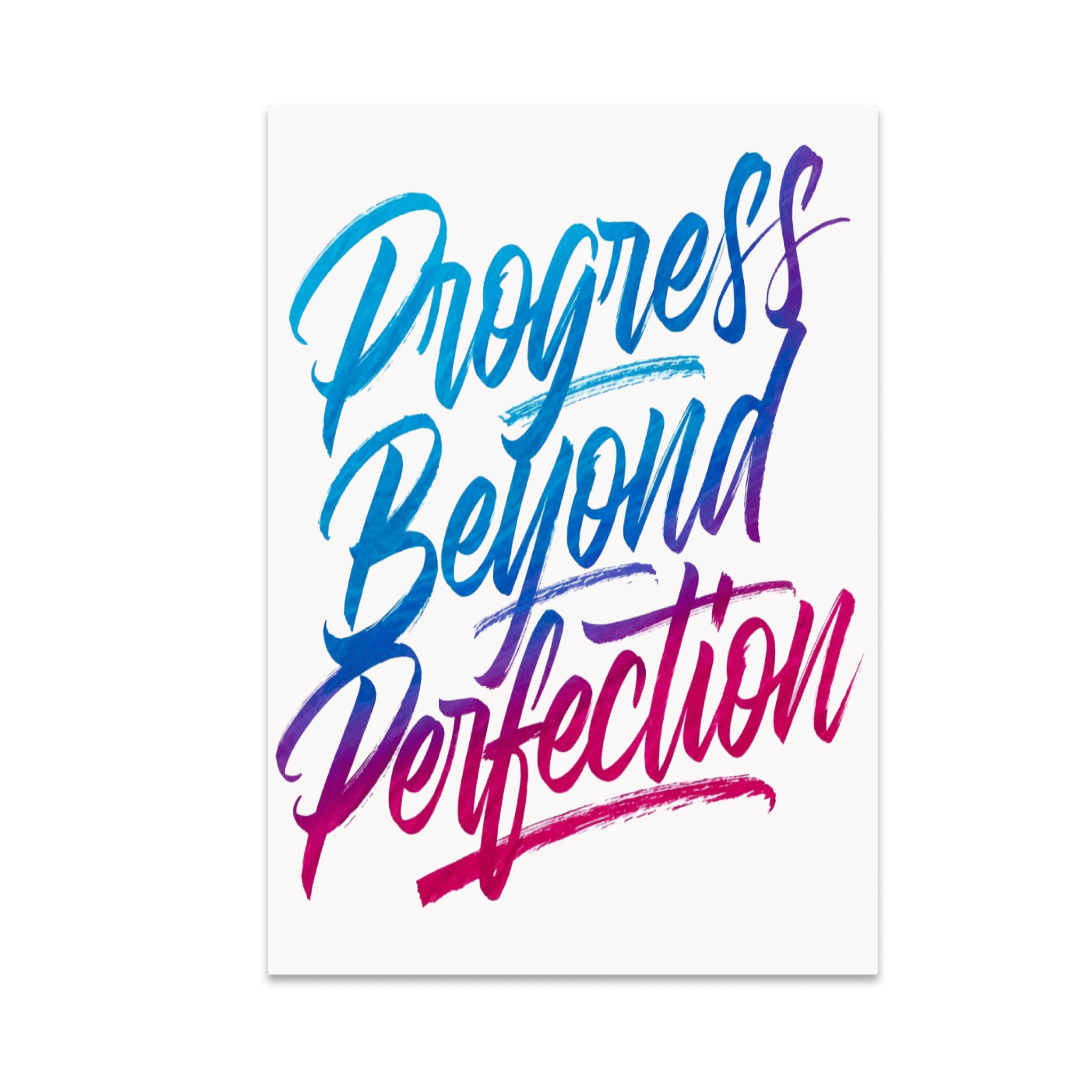 Progress Beyond Perfection - Self Growth Motivational Art - 13x19 ...
