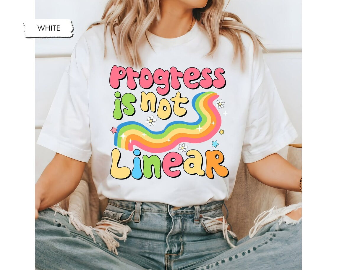 Progress Is Not Linear Shirt, Teacher Shirts, Sped Teacher Shirt ...