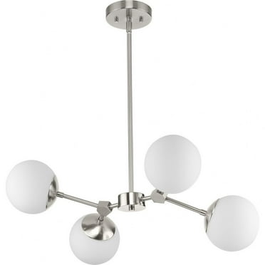 Possini Euro Design 32" Chrome Chandelier, Sputnik Art Glass 12-Light ...