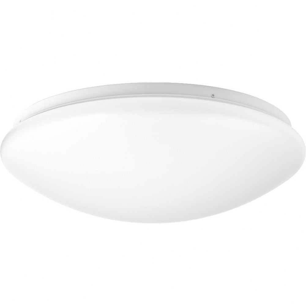 Progress Lighting, Drums and Clouds, 1-Light LED Flush Mount, White ...