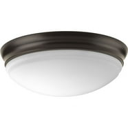 Gunther Two-Light Matte Black Modern Farmhouse Flush Mount Light ...
