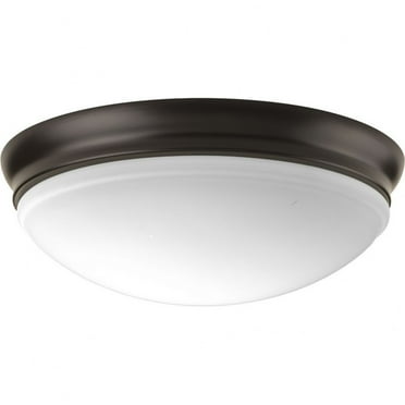 Gunther Two-Light Matte Black Modern Farmhouse Flush Mount Light ...