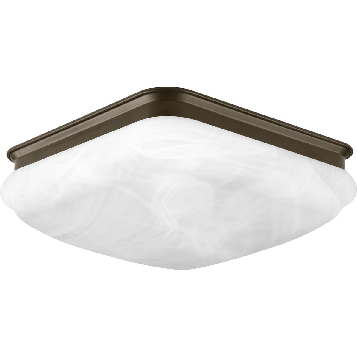 Progress Lighting One-Light 11-3/8" LED Square Glass Flush Mount ...