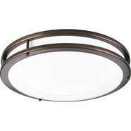 Gunther Two-Light Matte Black Modern Farmhouse Flush Mount Light ...