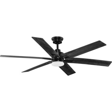 Springer Collection 52-Inch Matte Black 12-Blade DC Motor Windmill ...