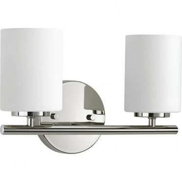 3-Light Modern Vanity Light Fixtures Brushed Nickel Bathroom Light Over ...