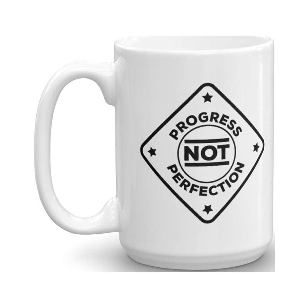 Progress Not Perfection Sobriety Affirmations & Reminder Themed Sign ...