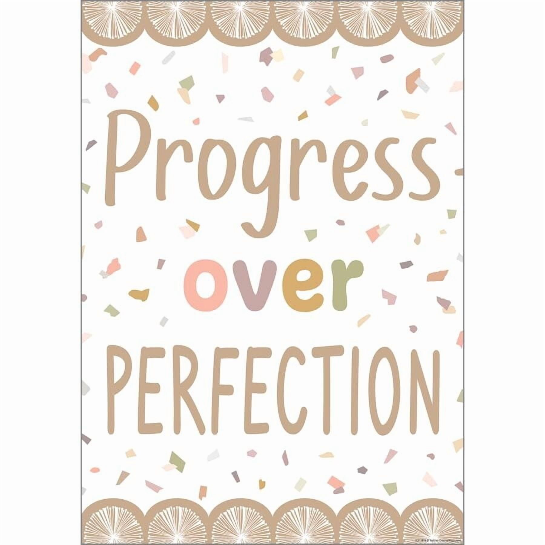 Progress Over Perfection Positive Poster - Walmart.com