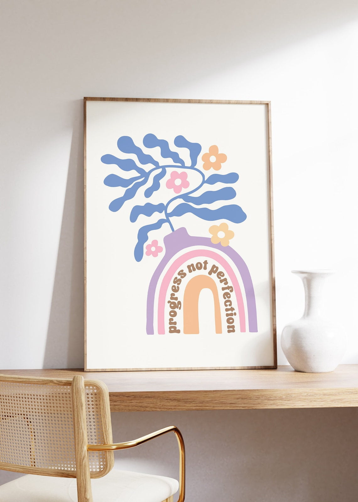 Progress Over Perfection Poster, Self Love Poster, Positive Quote ...