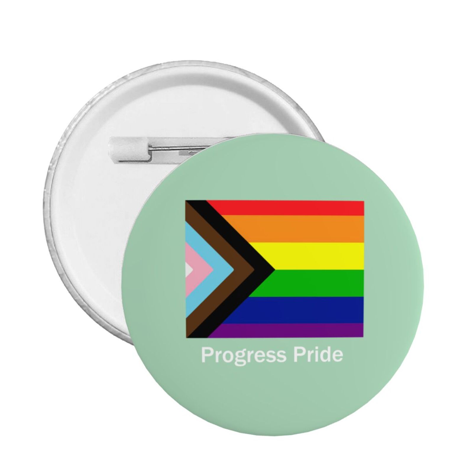 Progress Pride Flag Circular Button Fashion Badge Decoration Backpack ...