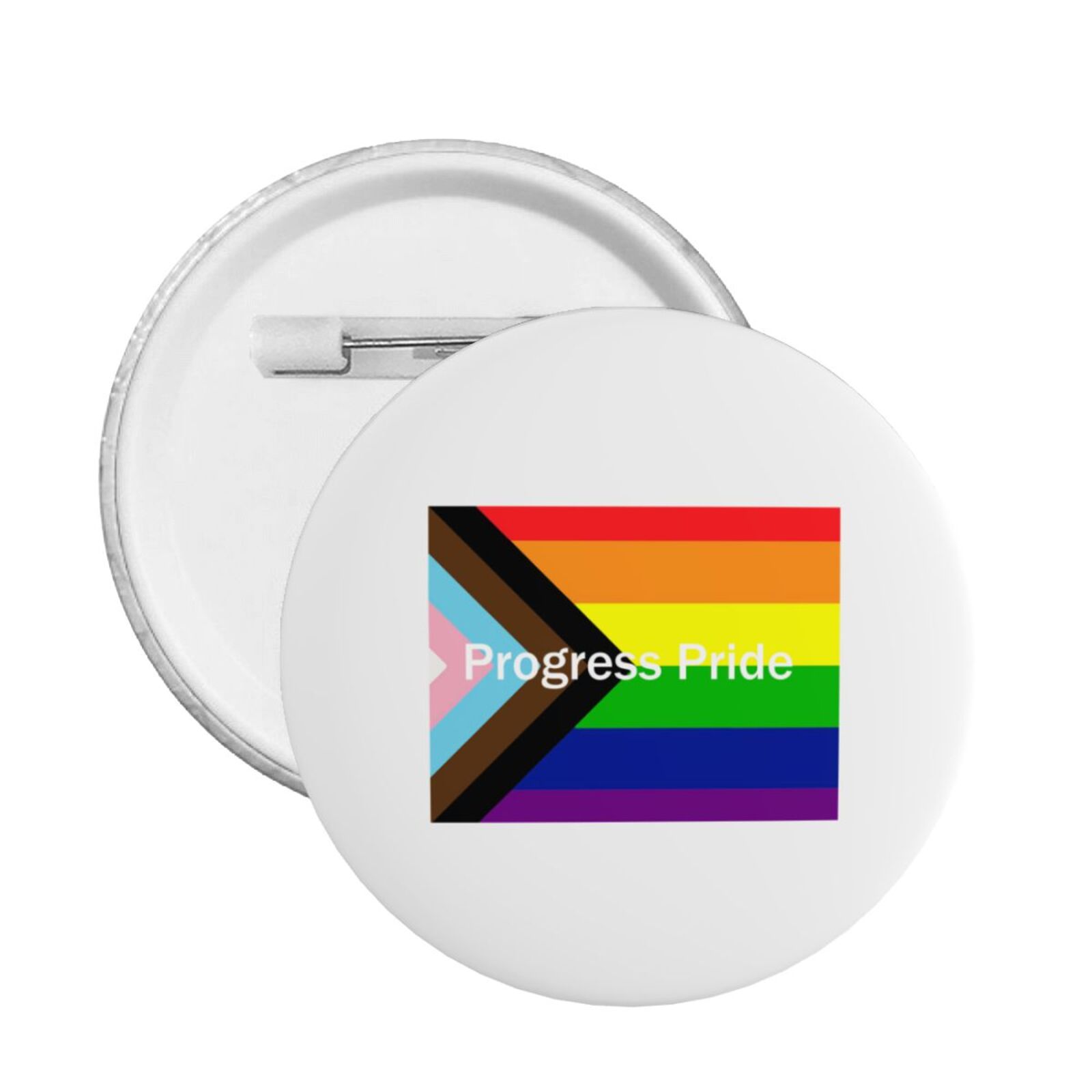 Progress Pride Flag Circular Button Fashion Badge Decoration Backpack ...