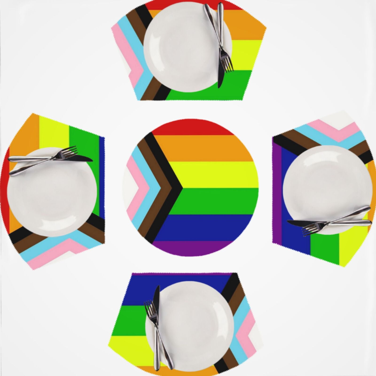 The Progress Pride Flag All The Colours Of The Rainbow Round Table ...