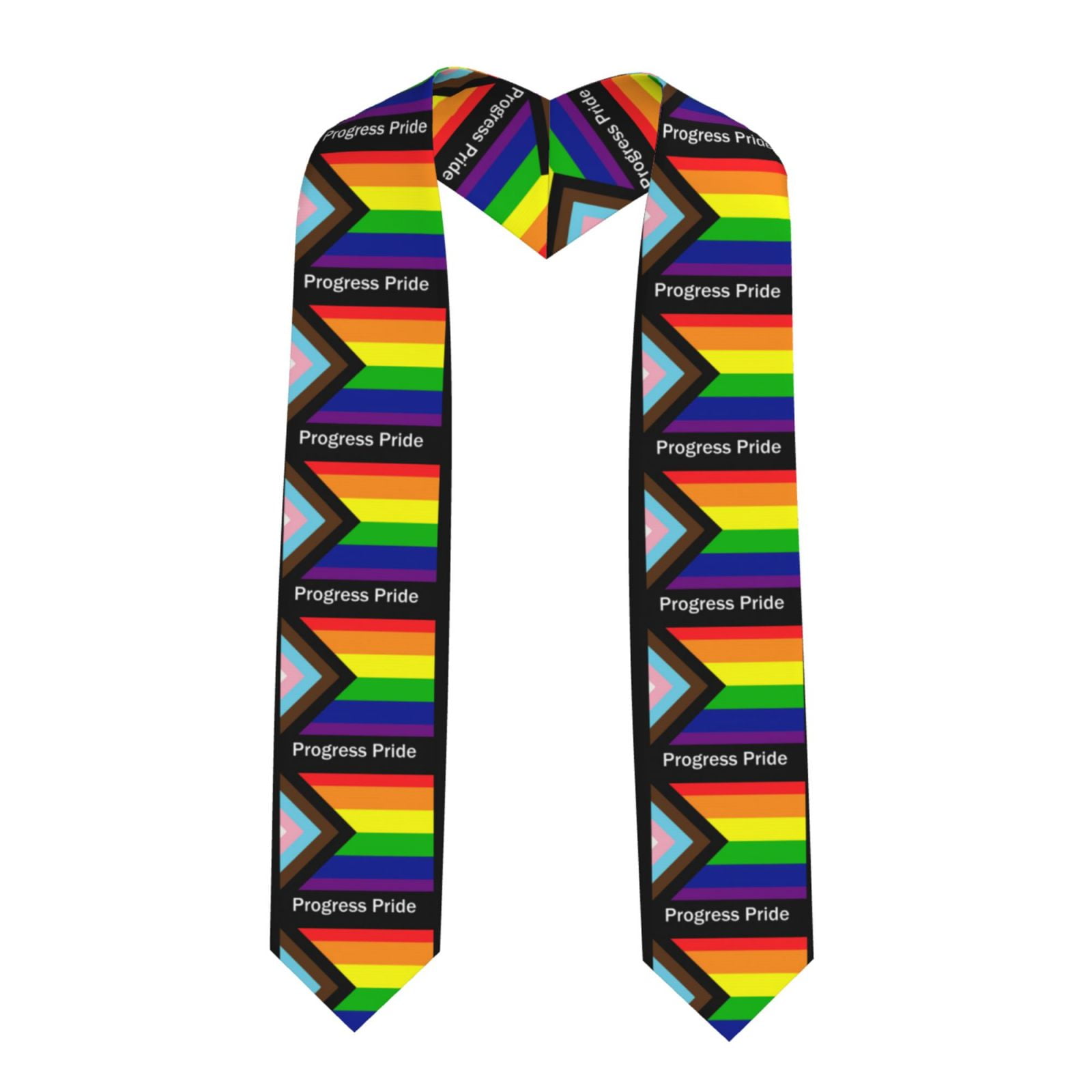 Progress Pride Flag Graduation Stole Shawl Wraps 72 x 5.1 inches Unisex ...