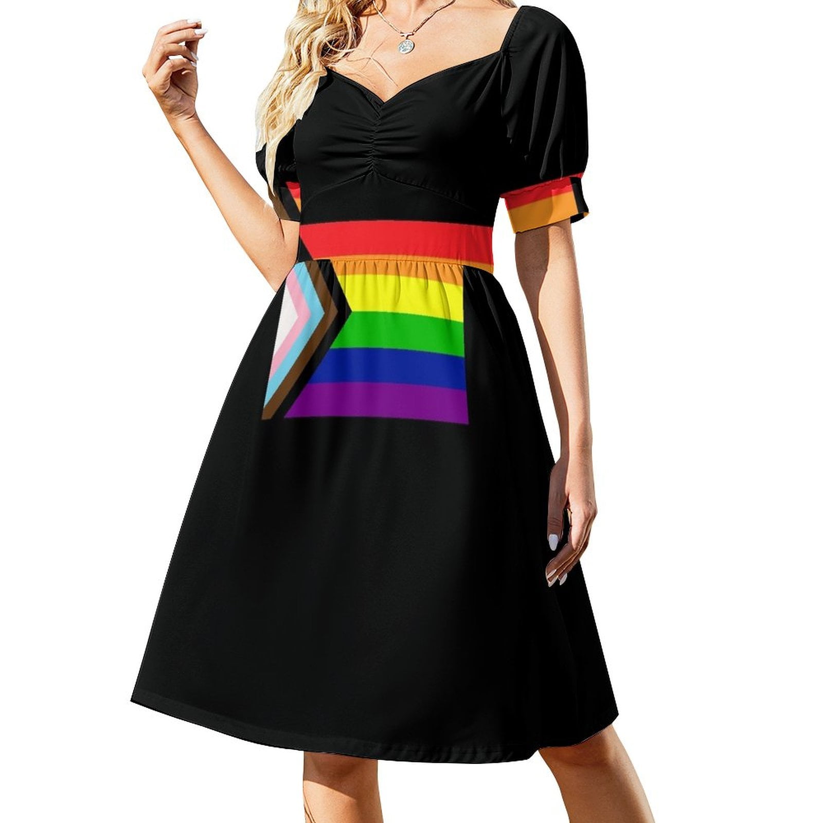 Progress Pride Flag Sleeveless Dress summer clothes for women dresses ...